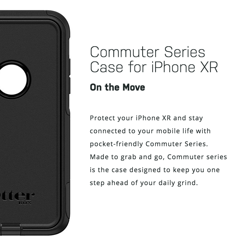 OtterBox Commuter Case for Apple iPhone XR (Black)